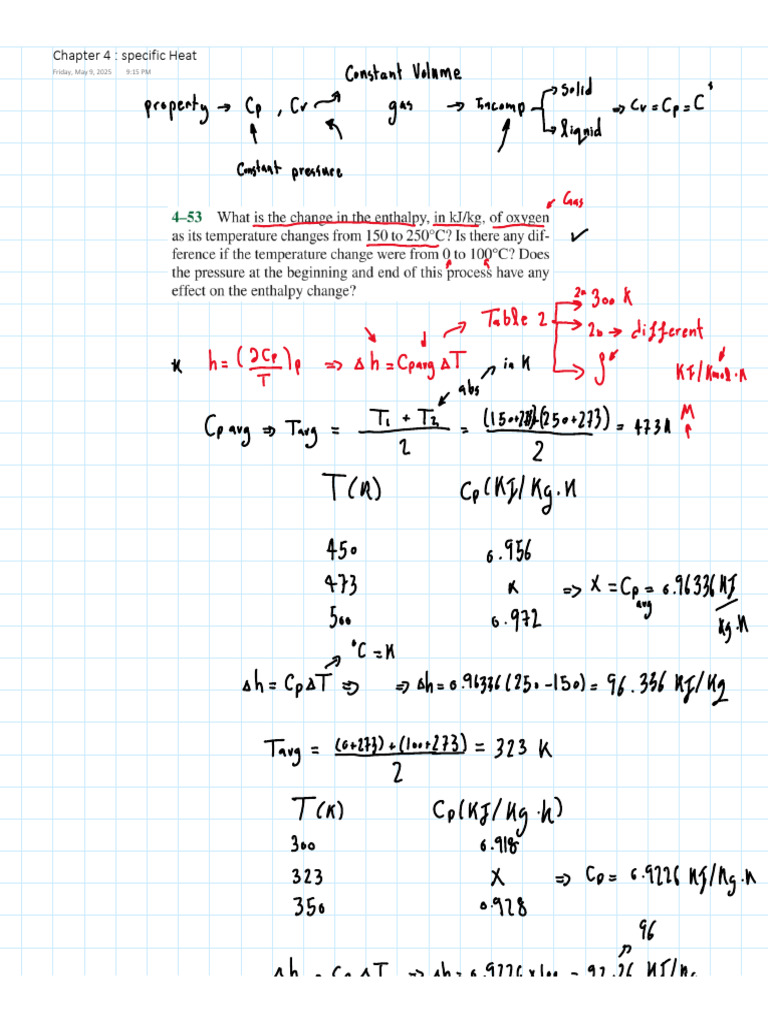 Chapter 4 Specific Heat | PDF
