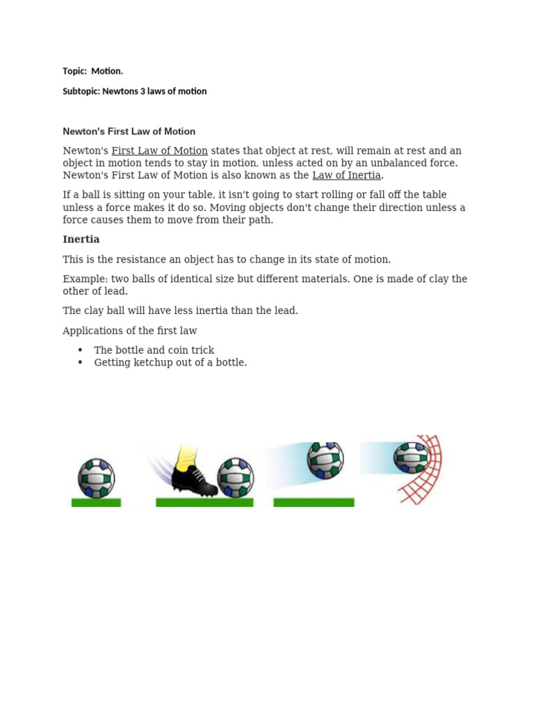 Newtons Laws of Motion | PDF