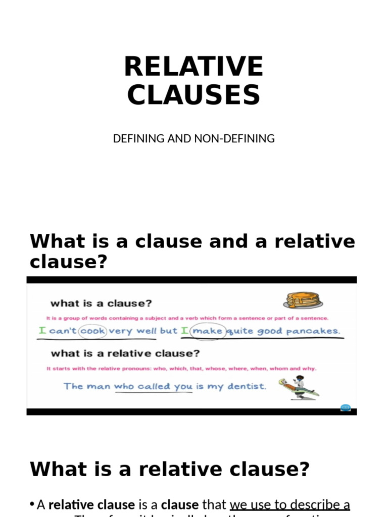 Relative clauses | PDF