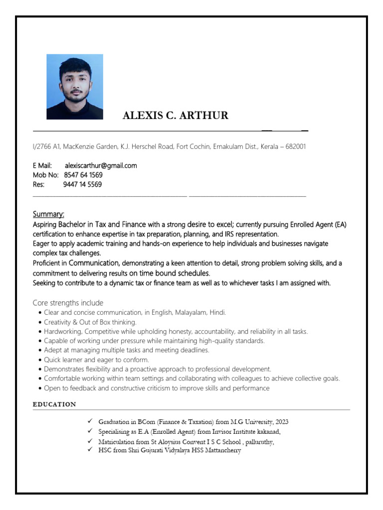 Alexis C Arthur - Nov2024 | PDF