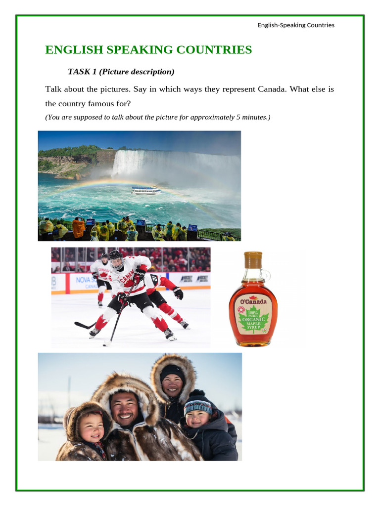 ENGLISH SPEAKING COUNTRIES Canada PD | PDF