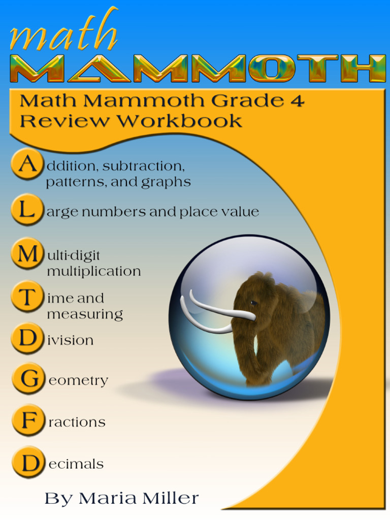 MathMammoth Grade4 Review Workbook | PDF | Mathematics | Subtraction