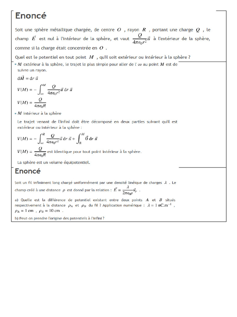 Différence de potentiel électrique expliquée | PDF