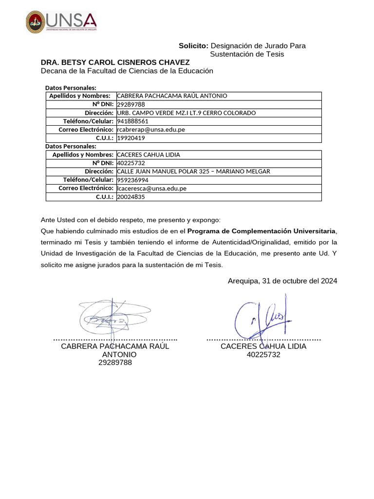 Solicitud Designación de Jurado | PDF