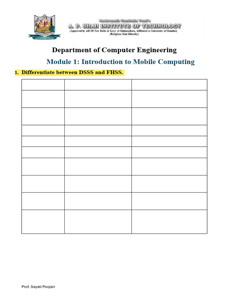 MC Module 1 - University Questions With Solution | PDF | Antenna (Radio) | Cellular Network