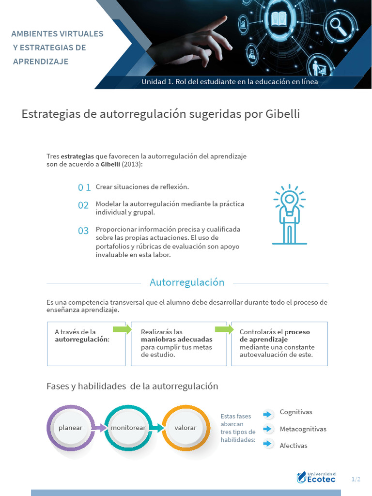 Estrategias de Autorregulación Sugeridas Por Gibelli | PDF ...