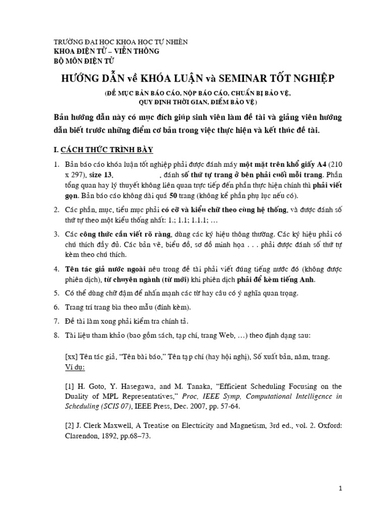 Huong dan ve khoa luan tot nghiep_2022 | PDF