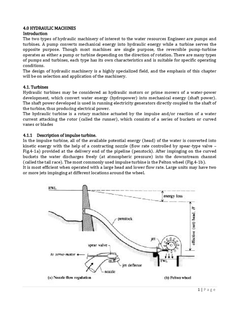 Hydraulic Machines & Structures | PDF | Pump | Turbine