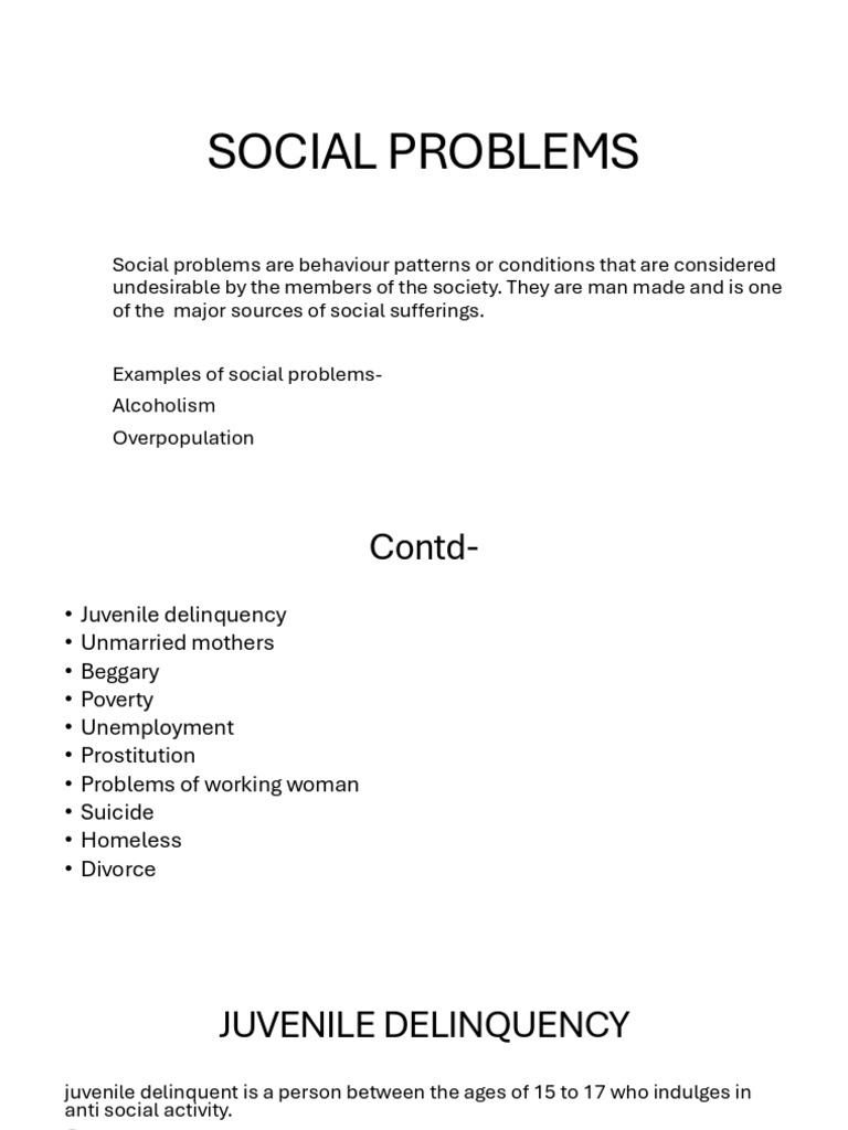 Social Problems | PDF | Poverty | Poverty & Homelessness