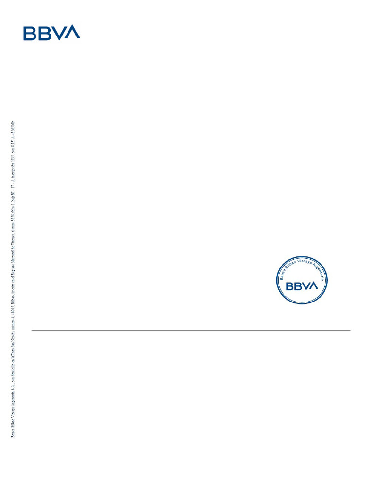Certificado Titularidad de Cuenta Bbva 2024 | PDF