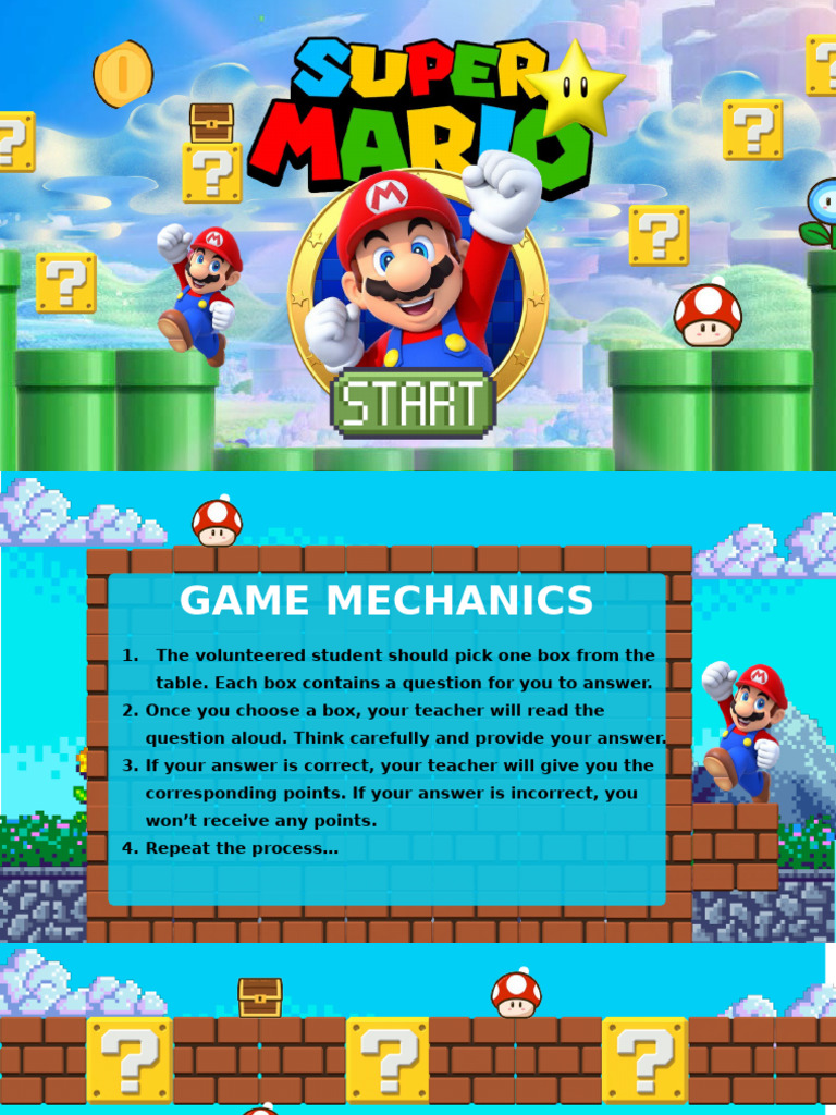 BEST SELLING! Super Mario ppt game (3) | PDF
