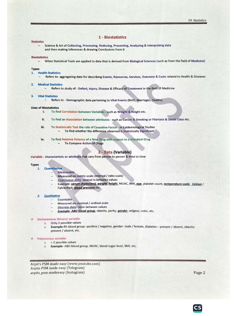 Biostats Merged | PDF