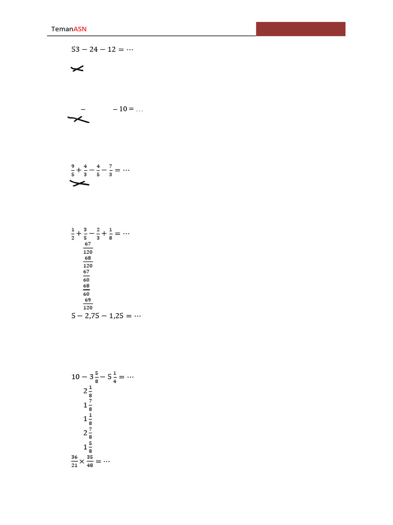 Math Practice Questions and Answers | PDF