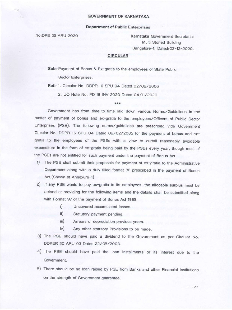 DPE Circular December 2020 | PDF