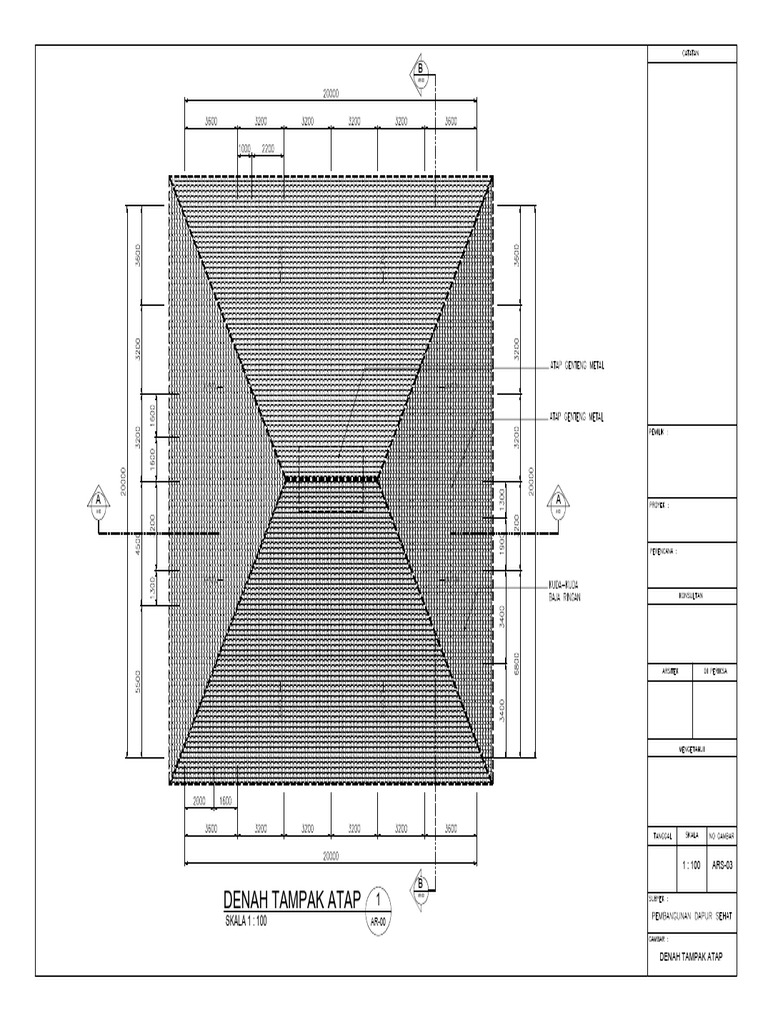 Layout Dapur Sehat Lt. Atap | PDF