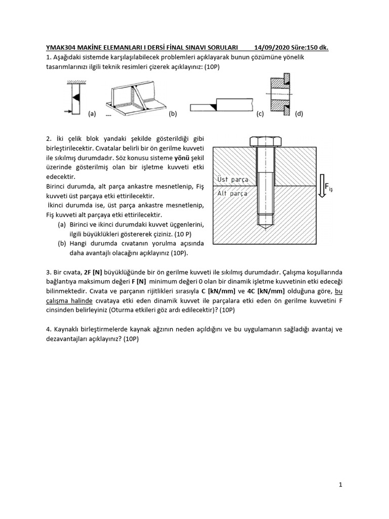 2020 Yaz Final | PDF