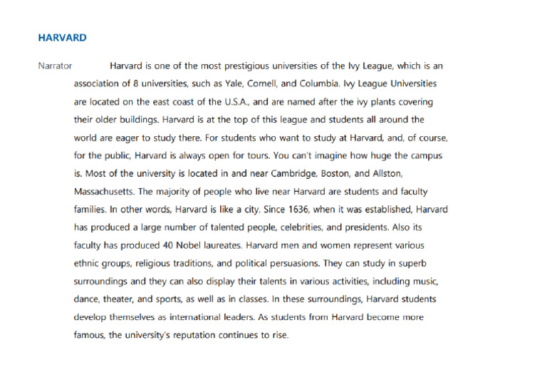 Reading Article - Harvard University | PDF