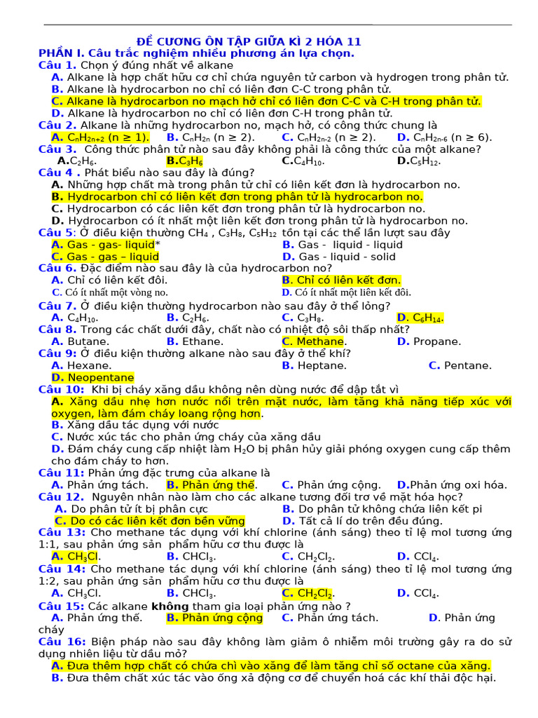 ĐỀ CƯƠNG GK 2 | PDF