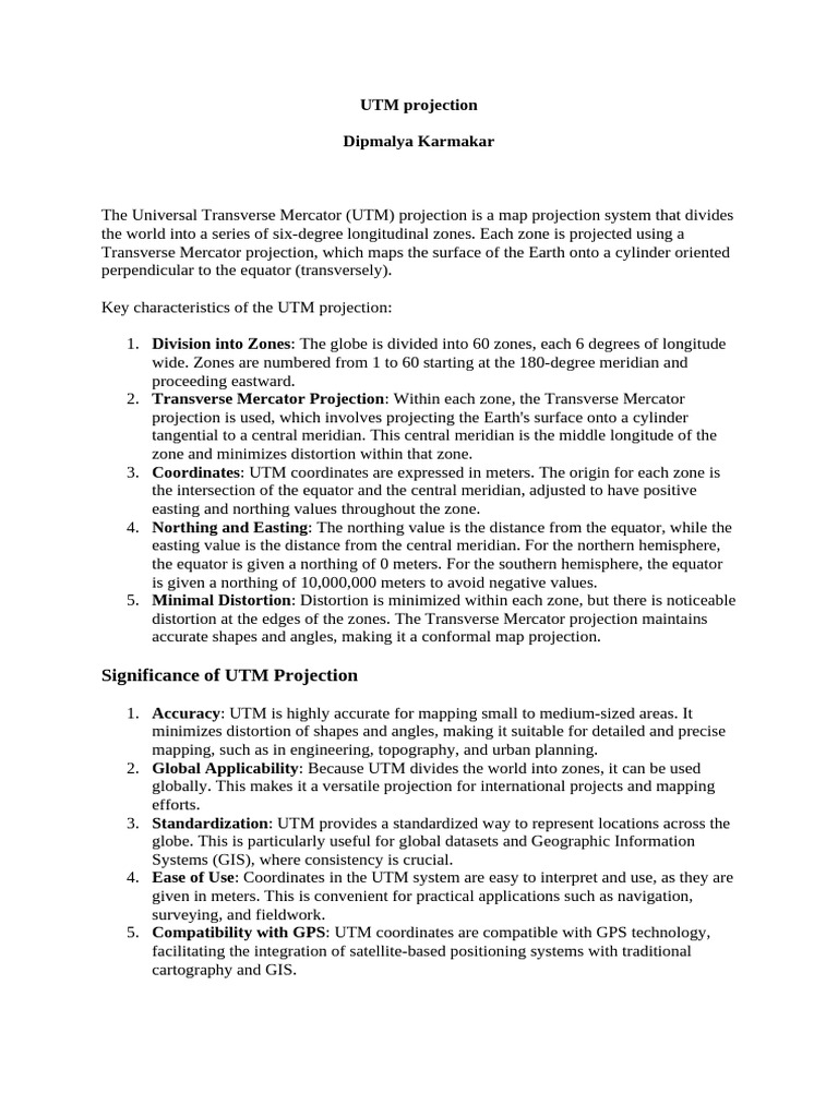 The Universal Transverse Mercator | PDF | Analytic Geometry | Navigation