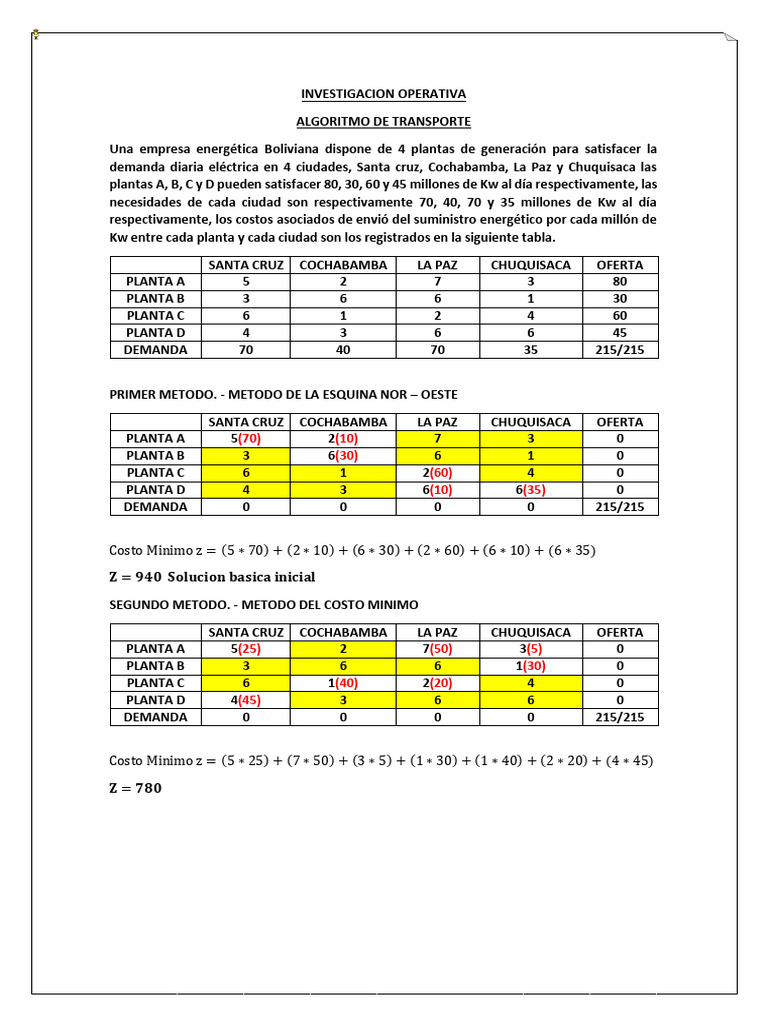 CLASE 9 ANALISIS COMPLETO DEL COSTO MINIMO | PDF