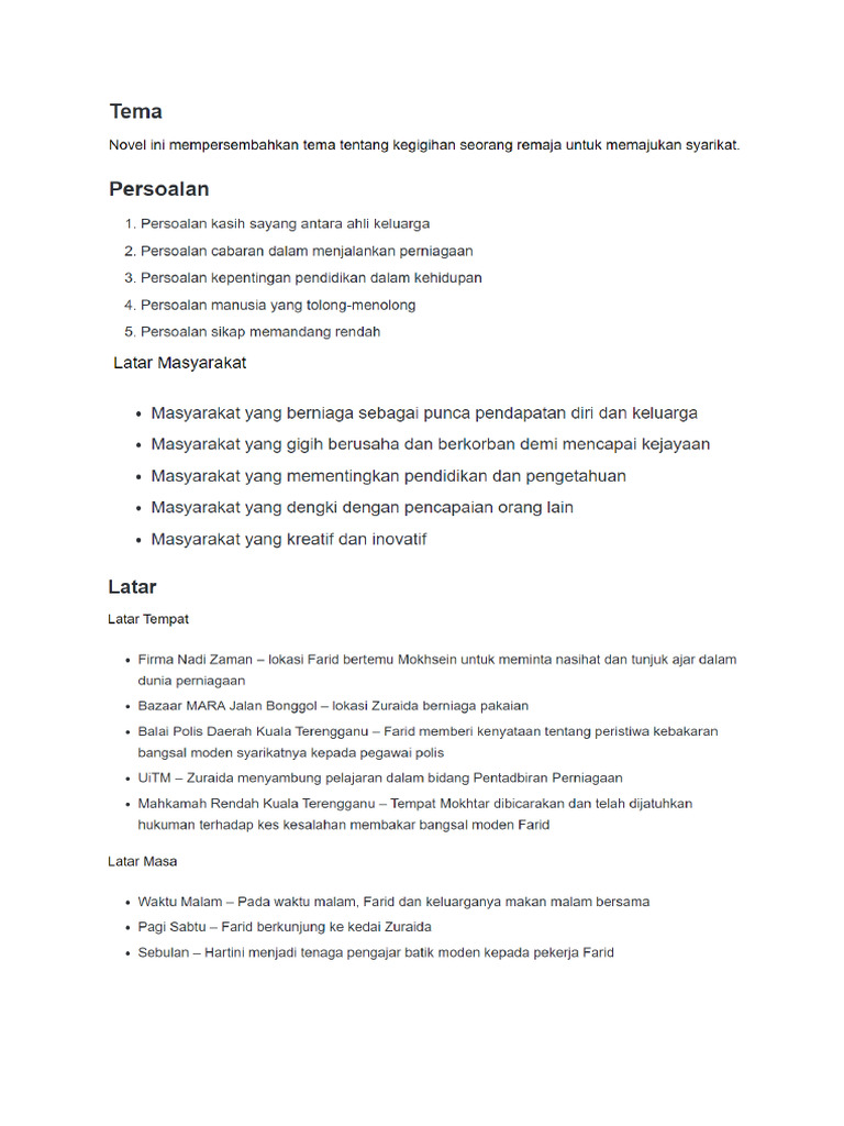 Komsas Tingkatan 3 | PDF