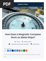 Magnetic Compass Components Guide | PDF