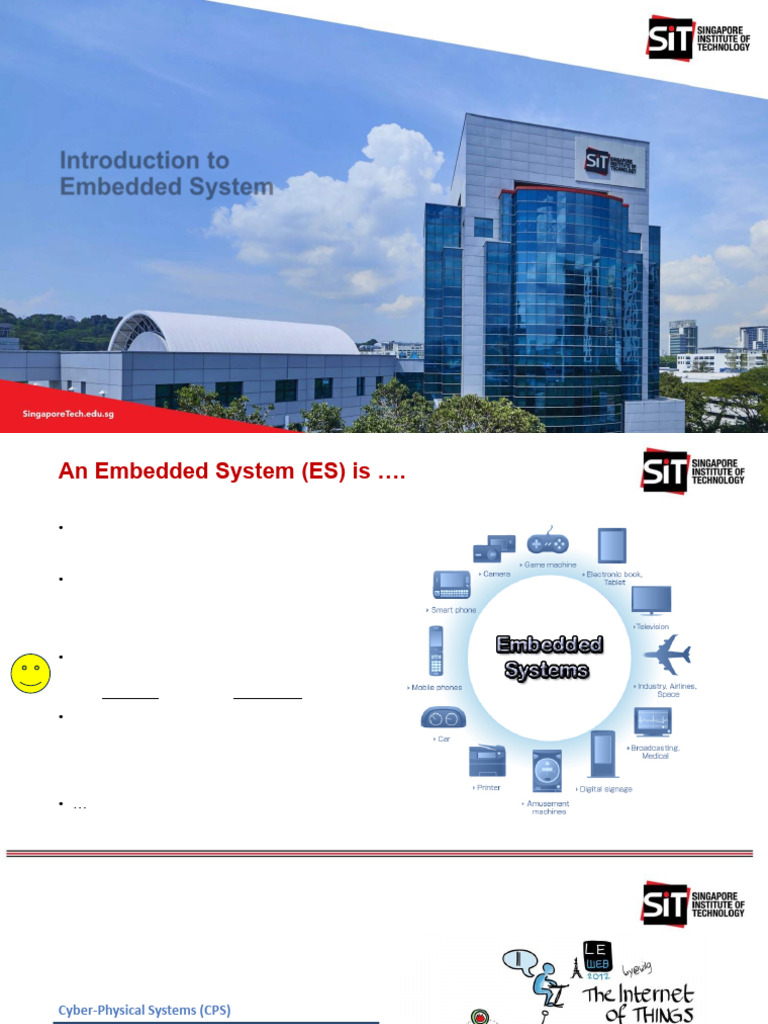 W1.1 Introduction To Embedded System | PDF | Embedded System | System On A Chip