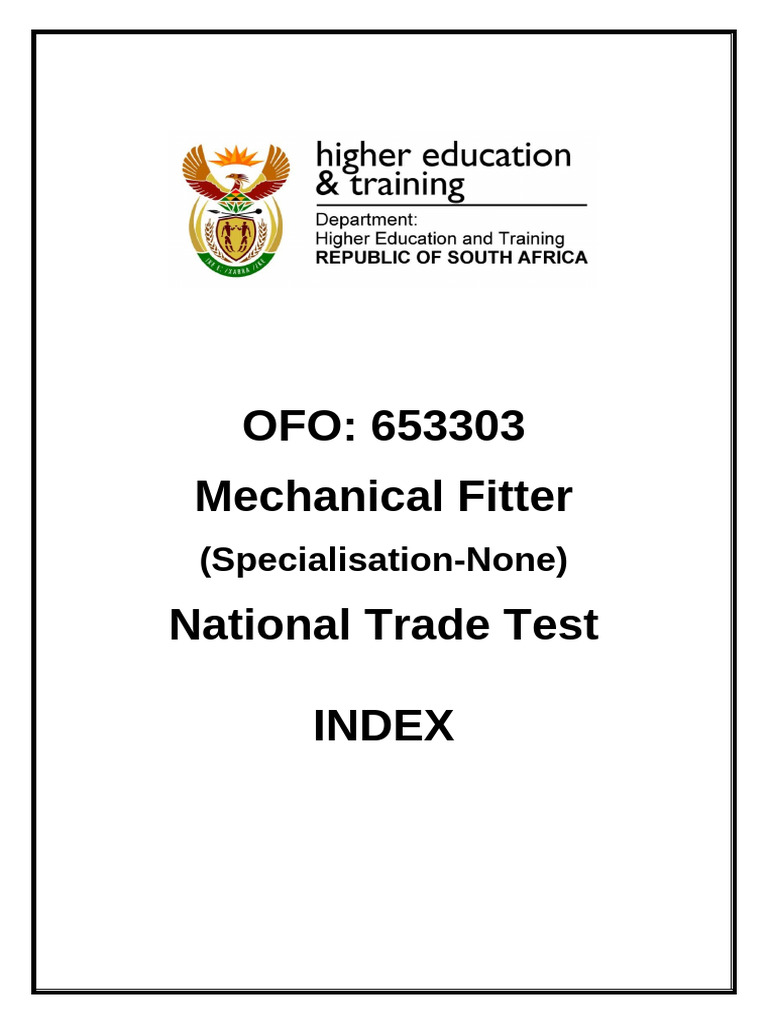 Mechanical Fitter Trade Test Overview | PDF