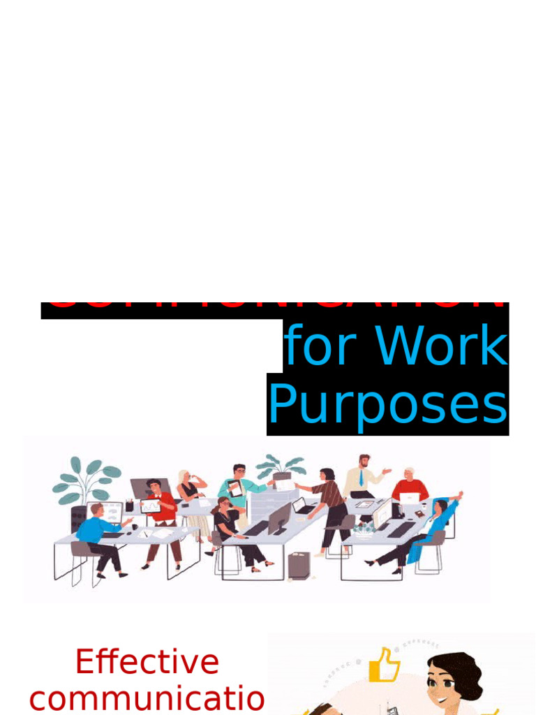 Communication for Work Purposes | PDF | Communication | Memorandum