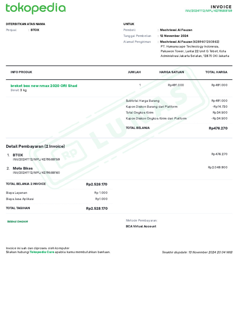 Invoice 1 | PDF