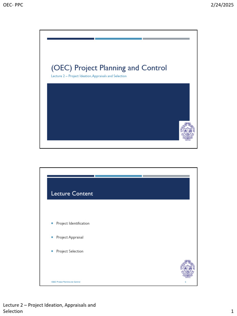 PPC - 2 - Ideation-Appraisal-Selection | PDF | Economics | Labour Economics