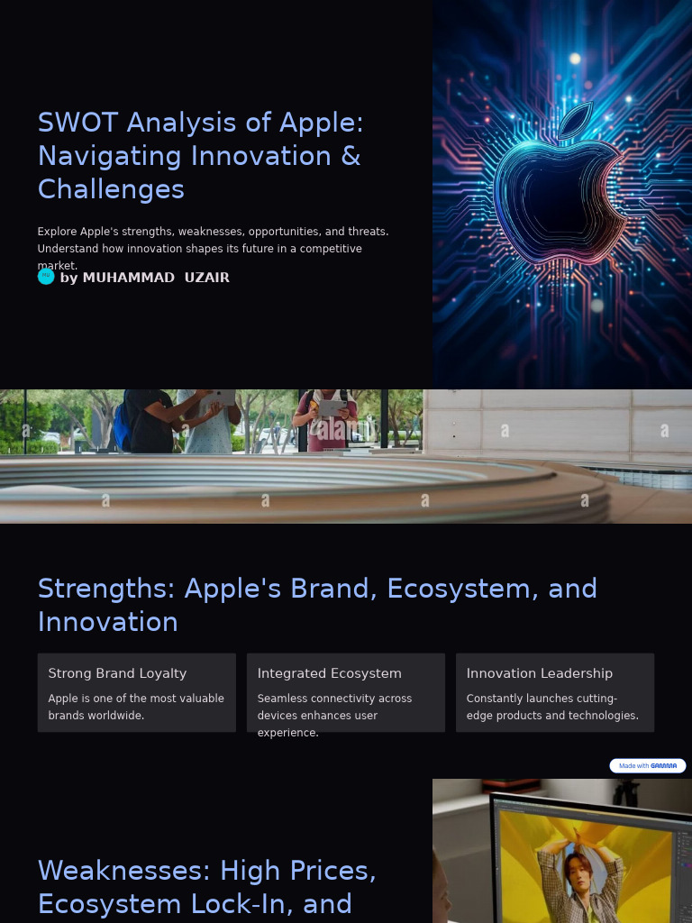 SWOT Analysis of Apple Navigating Innovation and Challenges | PDF ...