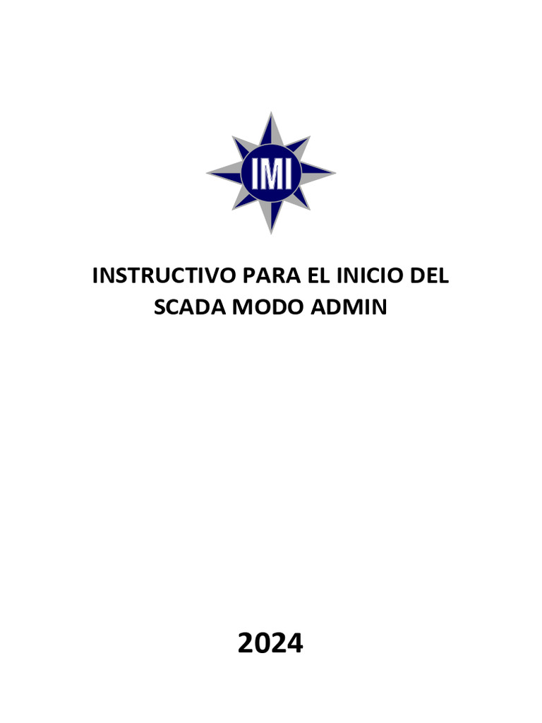Instructivo para El Inicio Del Scada Modo Admin | PDF