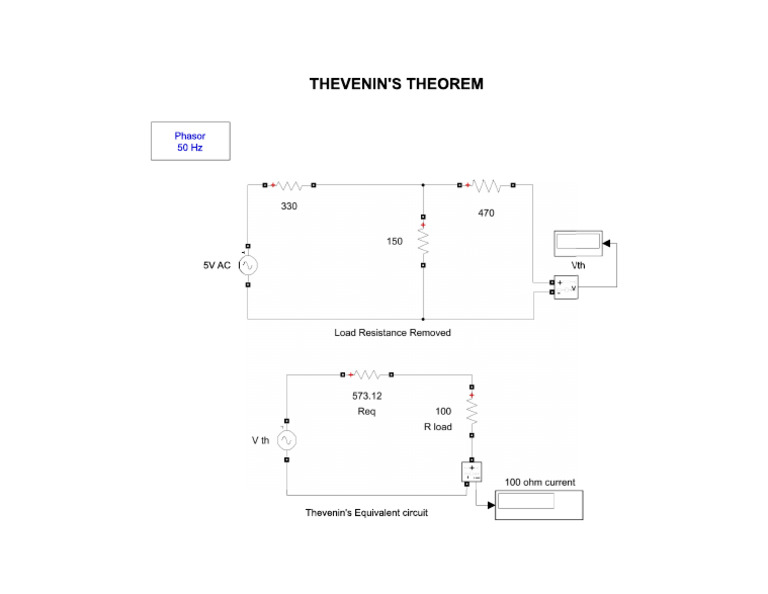 Thevenin Theorem | PDF
