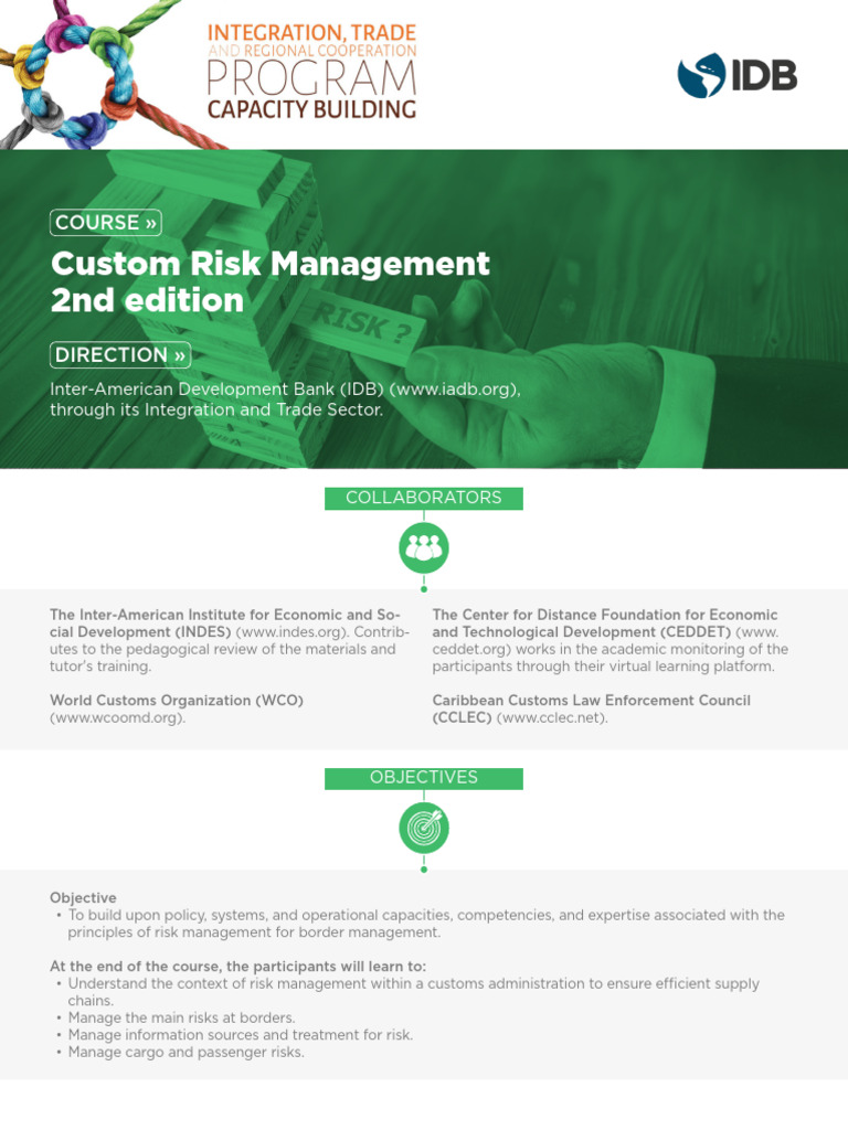 Customs Risk Management J15 | PDF | Inter American Development Bank ...