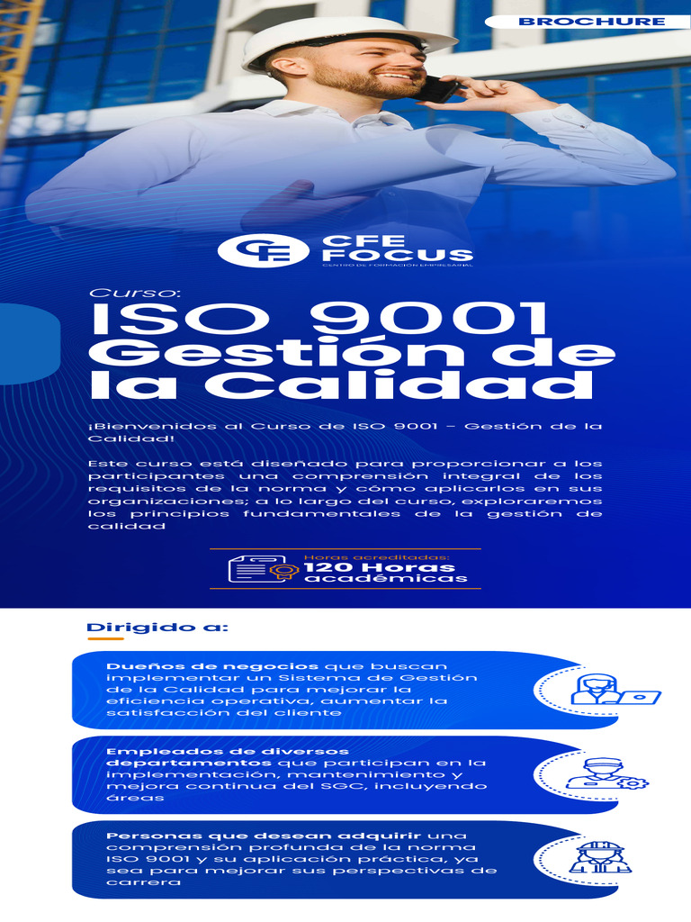 Curso ISO 9001: Gestión de Calidad 120h | PDF | Sistema de manejo de ...
