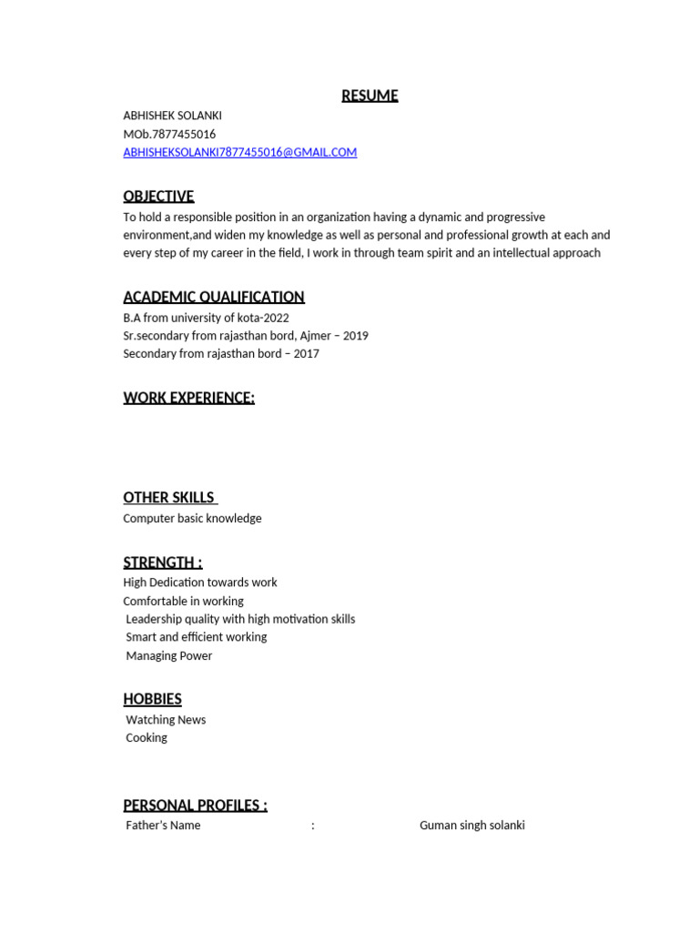 Abhishek RESUME | PDF