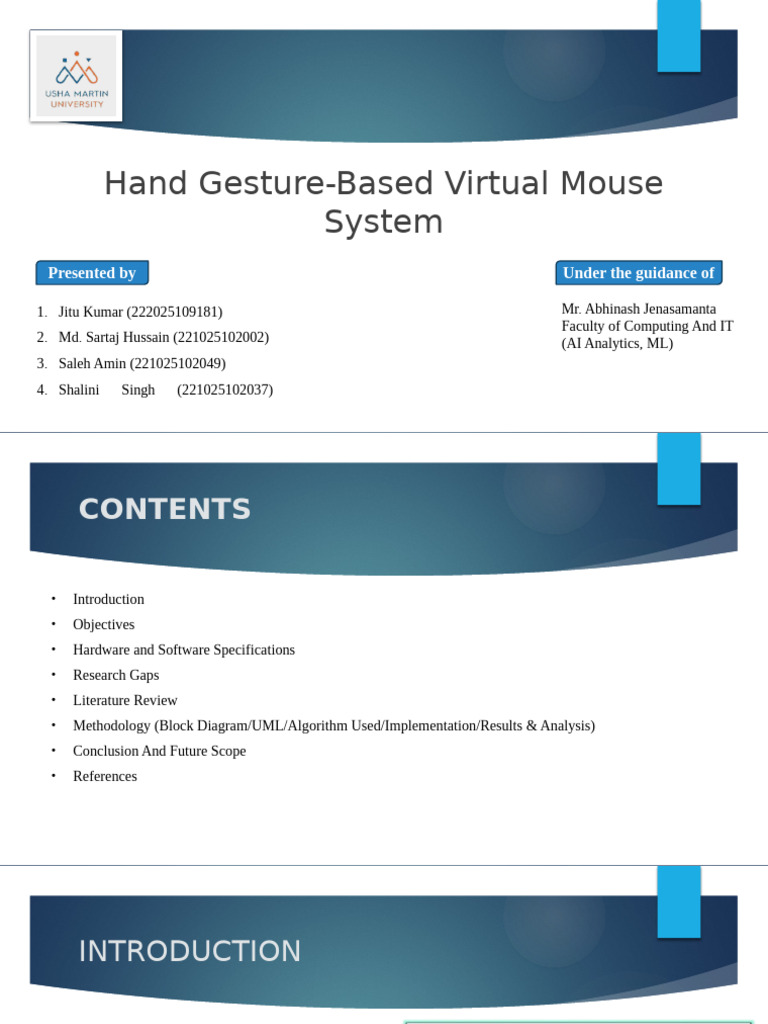 Hand Gesture-Based Virtual Mouse System | PDF | Operating System ...