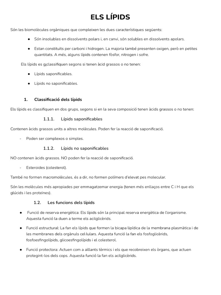 Els lípids | PDF