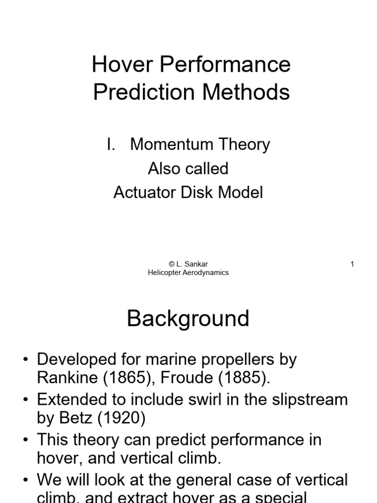 Actuator Disk Model | PDF | Fluid Dynamics | Applied And Interdisciplinary Physics