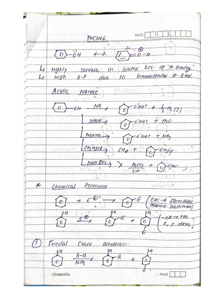 Phenol Reactions | PDF