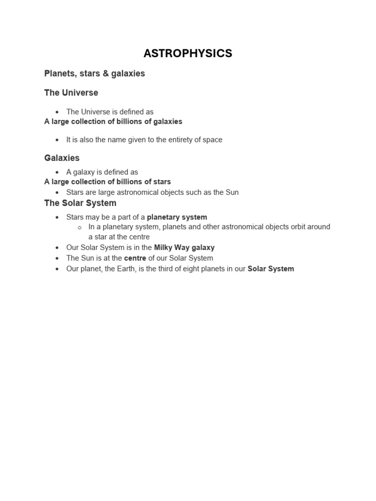 Astrophysics | PDF | Stars | Solar System