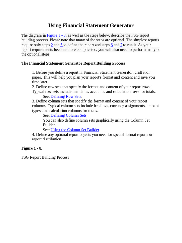 Using Financial Statement Generator | PDF | Computing | Computer ...