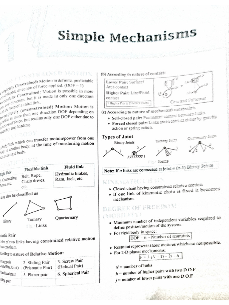Simple Mechanism | PDF