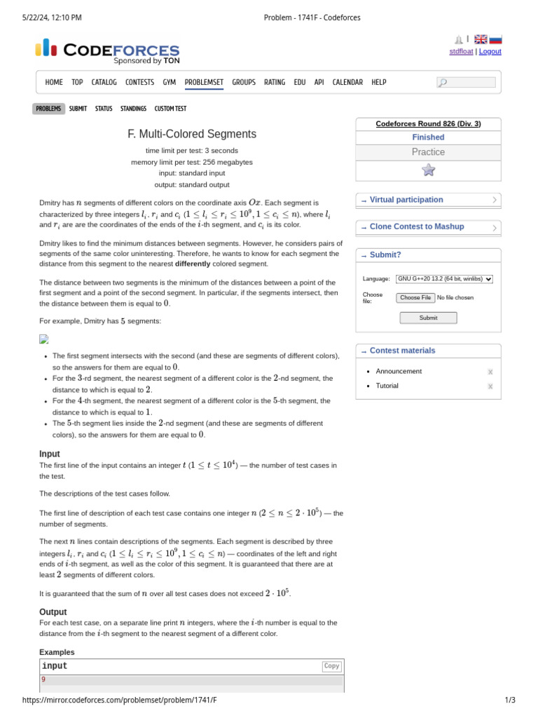 Problem - 1741F - Codeforces | PDF | Computer Engineering | Computer Architecture