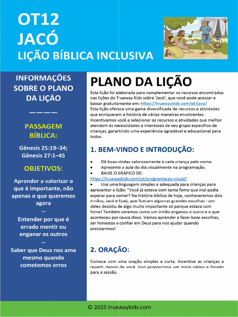 Licao Biblica Inclusiva Jaco | PDF