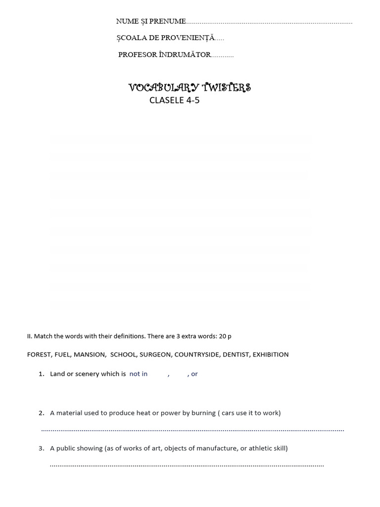 SUBIECT 4-5 Scris 2023 | PDF