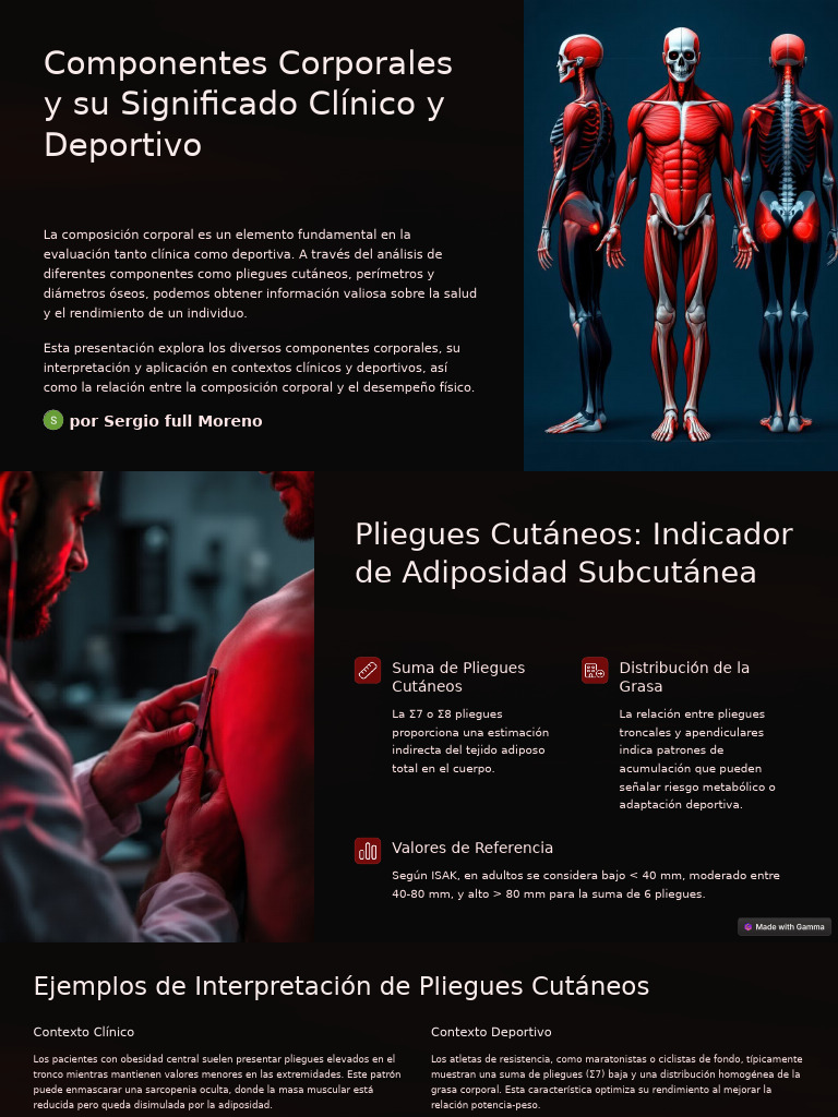 Componentes Corporales y Su Significado Clinico y Deportivo | PDF ...