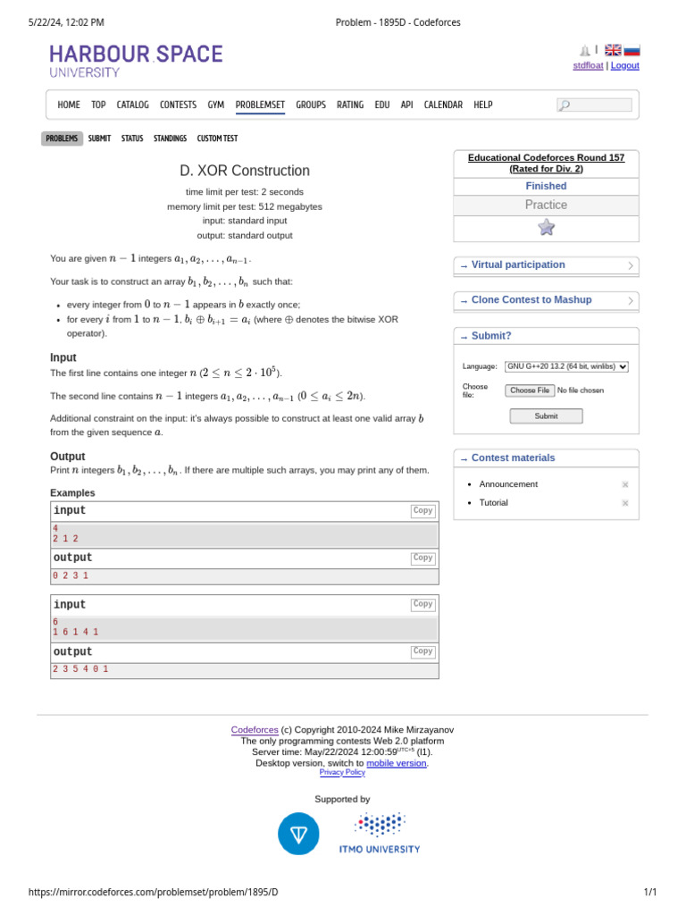 Problem - 1895D - Codeforces | PDF | Computer Engineering | Software