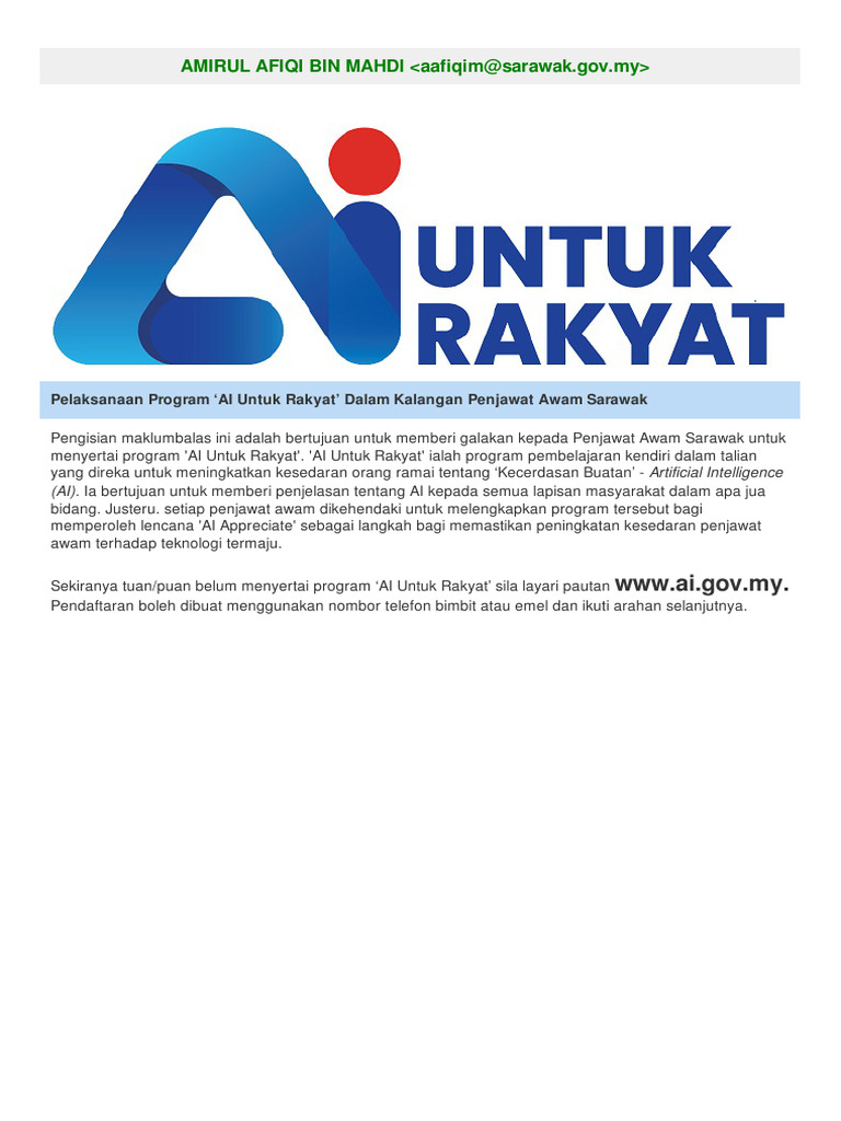Survey AI Untuk Rakyat | PDF